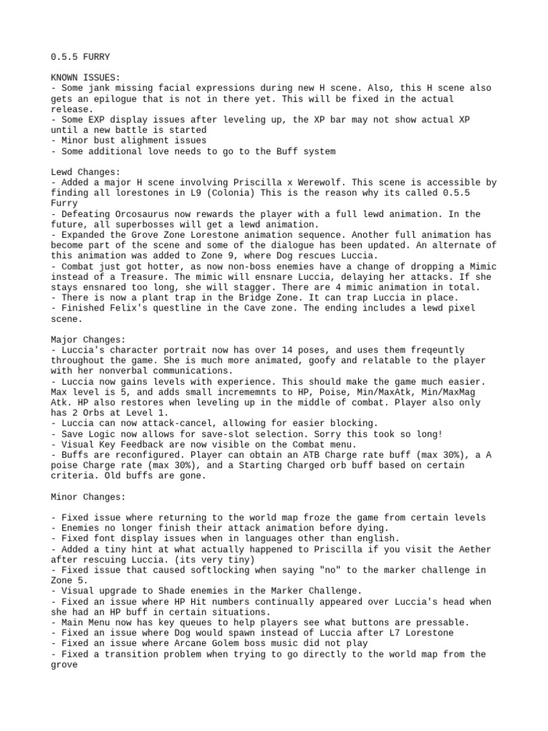 Changelog (Full Version Only) | PDF