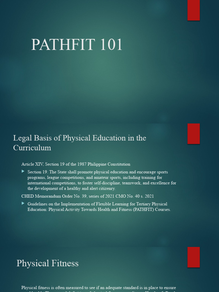 PATHFIT 1 - Physical Fitness Components | PDF | Adipose Tissue | Obesity