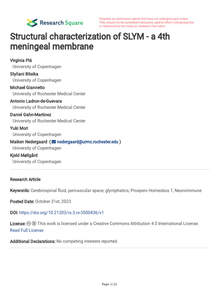 Structural Characterization of SLYM - A 4th Mening | PDF ...