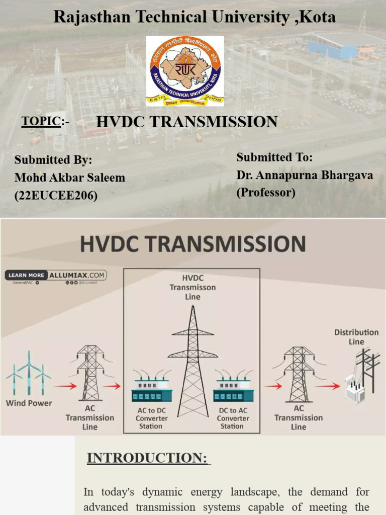 hvdc | PDF | High Voltage Direct Current | Electric Power Transmission
