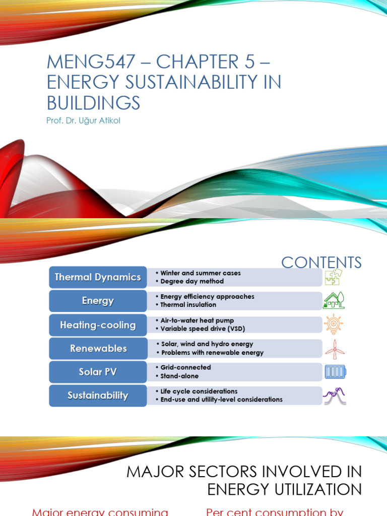 Energy Sustainability in Buildings | PDF | Energy Storage | Solar Power
