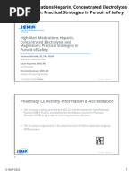 High Alert Medication Checklist 2024 | PDF | Patient | Risk