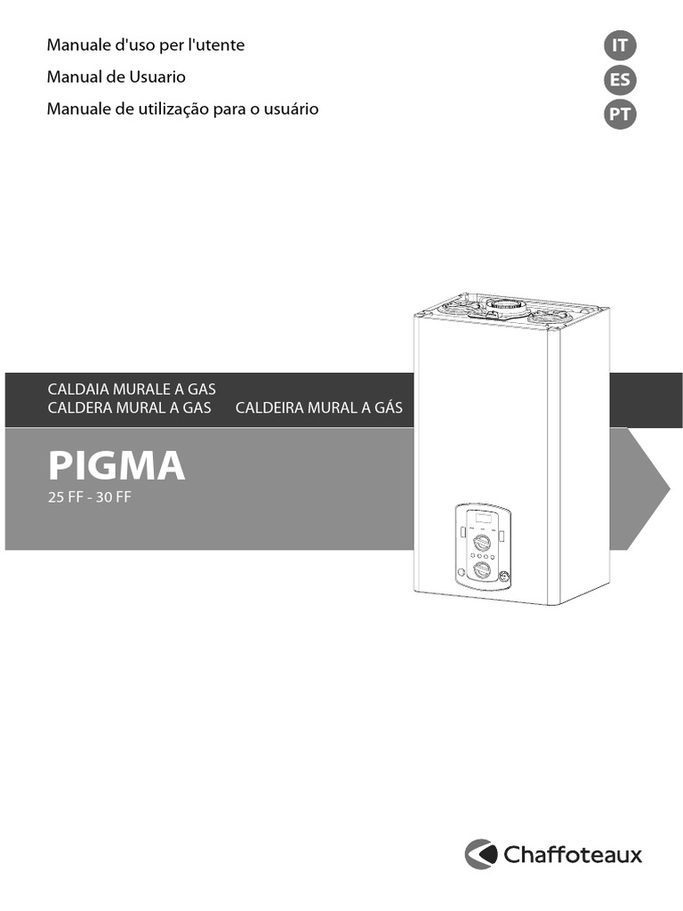 Manual Chaffoteaux Pigma | PDF | Cambiar | Tap (Válvula)