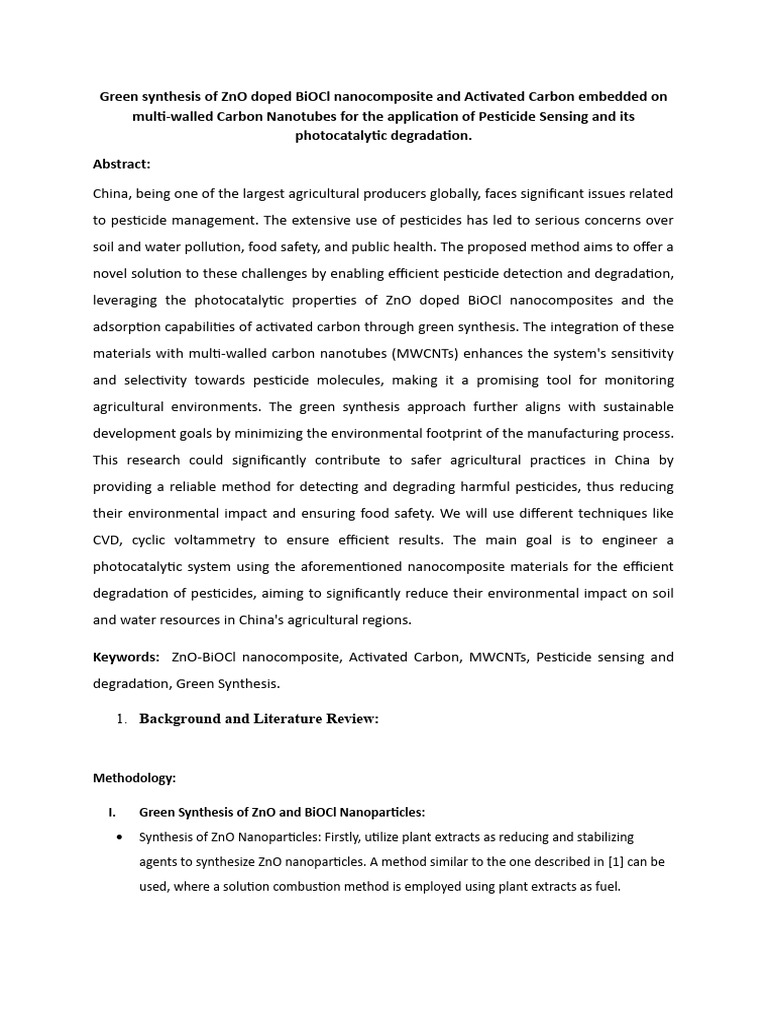 Research Proposal Awais | PDF | Carbon Nanotube | Nanocomposite