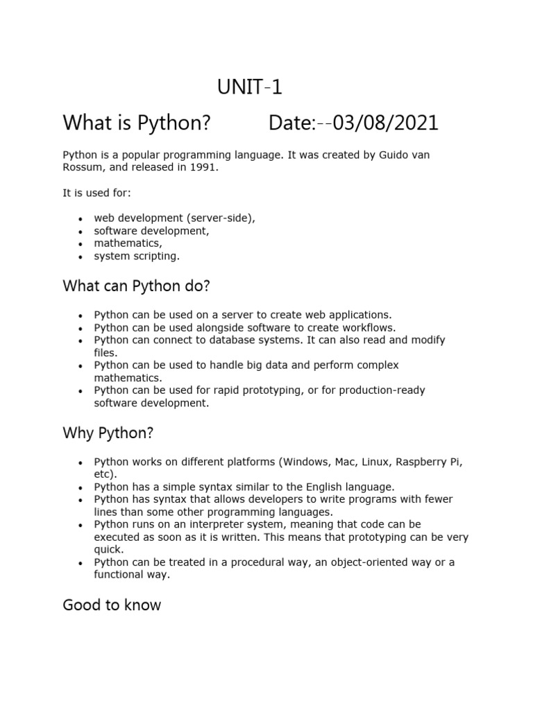 Python NOTES Unit-4 | PDF | Parameter (Computer Programming) | Control Flow Python NOTES Unit-4 | PDF | Parameter (Computer Programming) | Control Flow