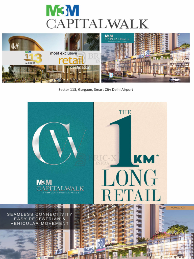 M3M CapitalWalk Layout - Compressed | PDF