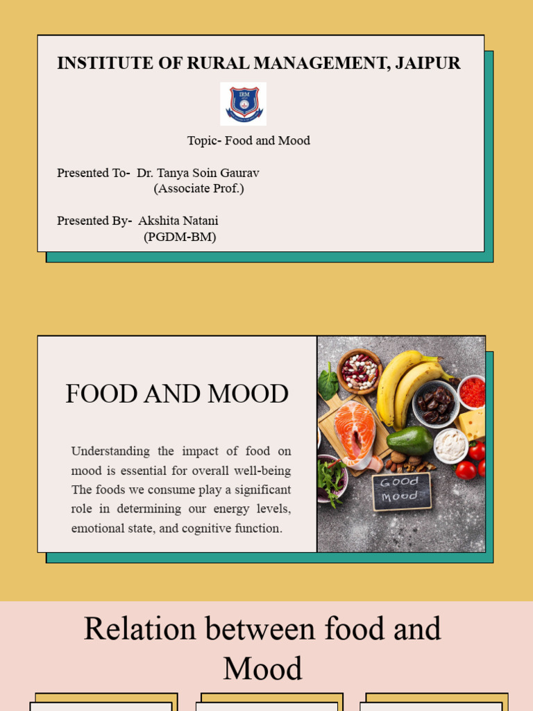 Food's Impact on Mood and Well-being | PDF | Self-Improvement