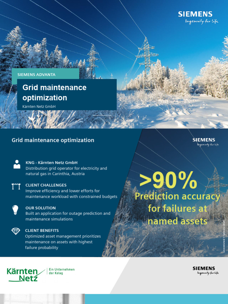 SIEMENS ADVANTA Grid Maintenance Reference | PDF | Electrical Grid ...