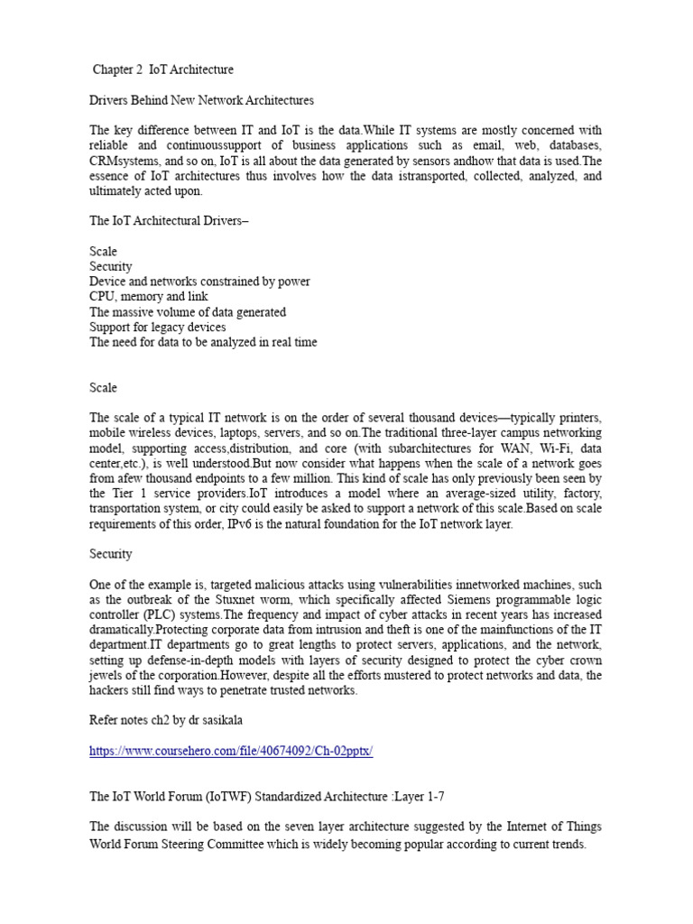 IOT Architecture | PDF | Internet Of Things | Computer Network