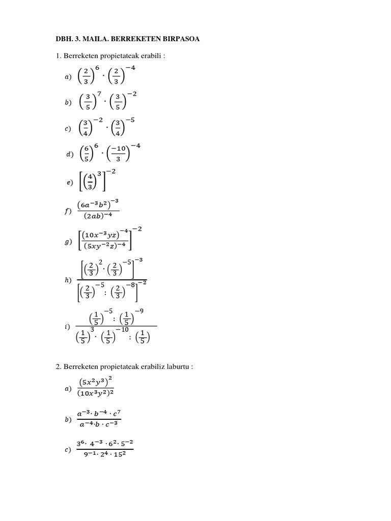 Berreketen Birpasoa DBH3 | PDF