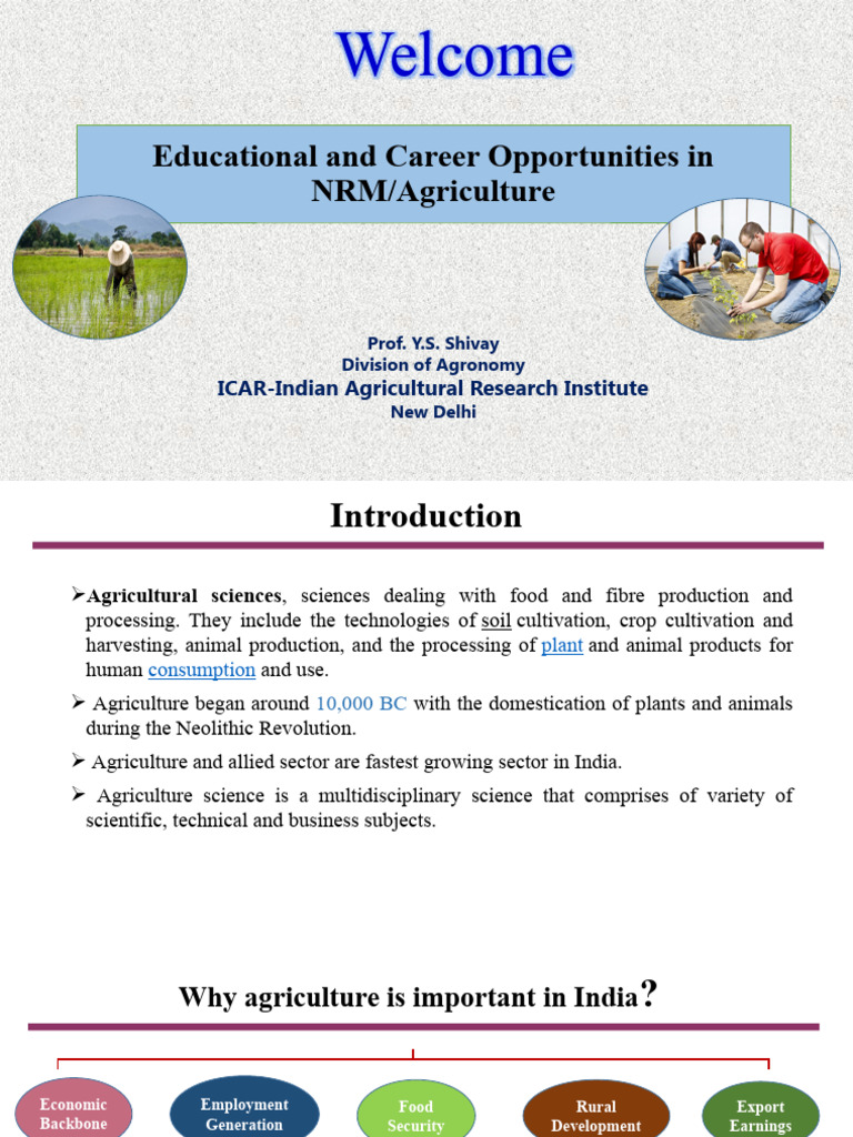 Career Opportunity in Agriculture - AB | PDF | Agriculture | Academic ...