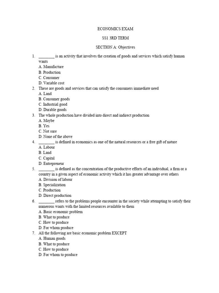 Mathematics Scheme of Work For ss1 | PDF | Supply (Economics) | Demand