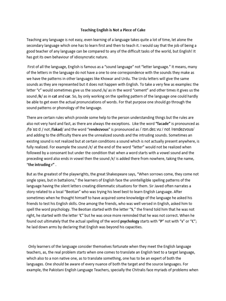 Sample Writing | PDF | English Language | Translations