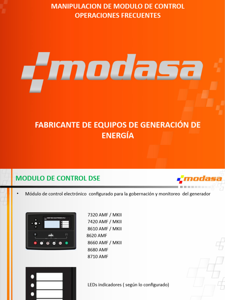 Operacion De Modulos Y Operaciones Frecuenntes Pdf Generador