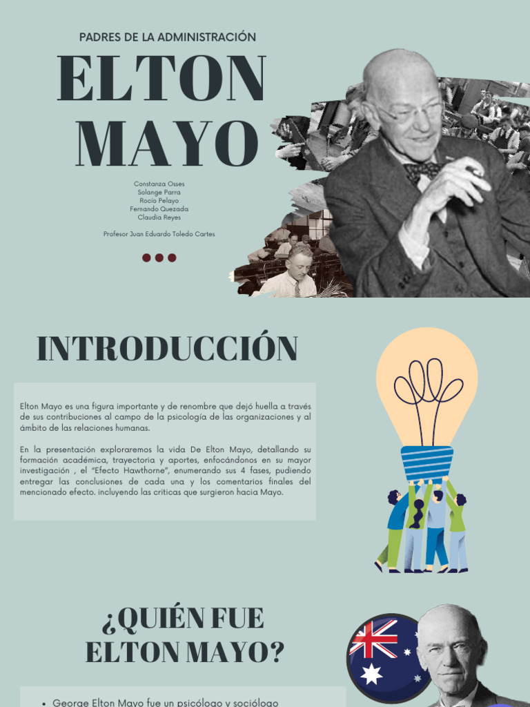 Elton Mayo | PDF