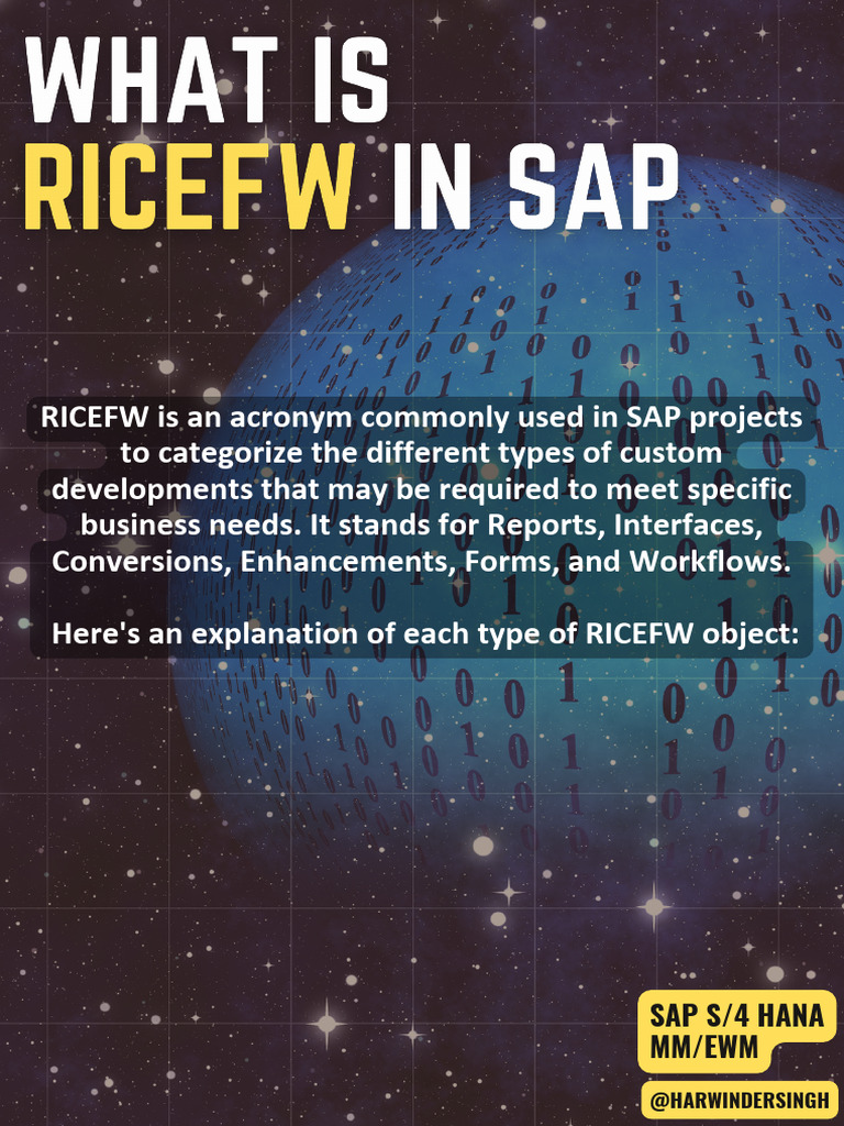 What Is Ricefw in Sap 1717162428 | PDF | Computing | Information Technology