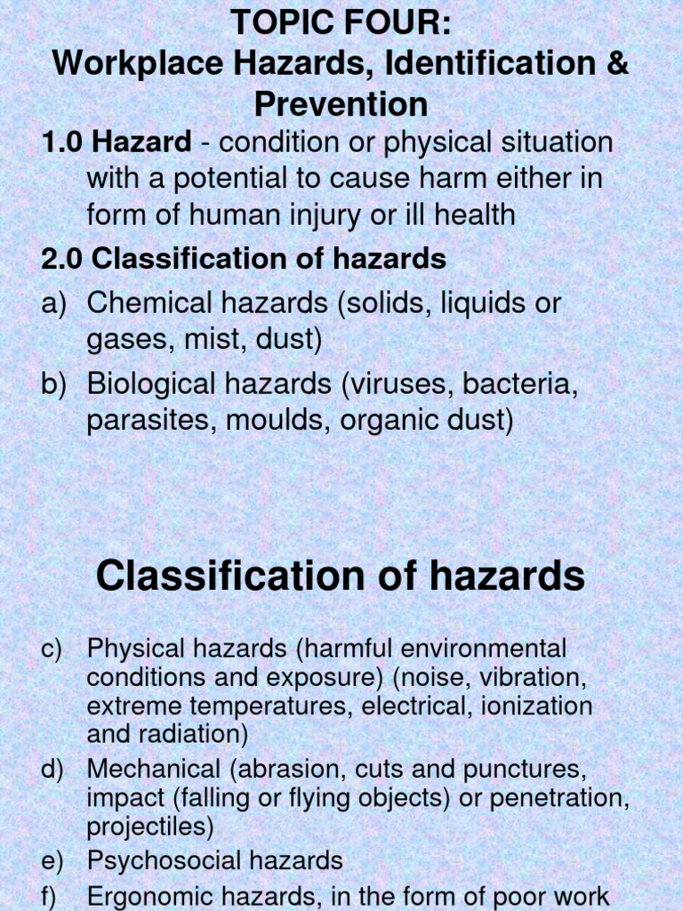Chapter 4 - Workplace Health Hazards | PDF | Radiation | Hazards