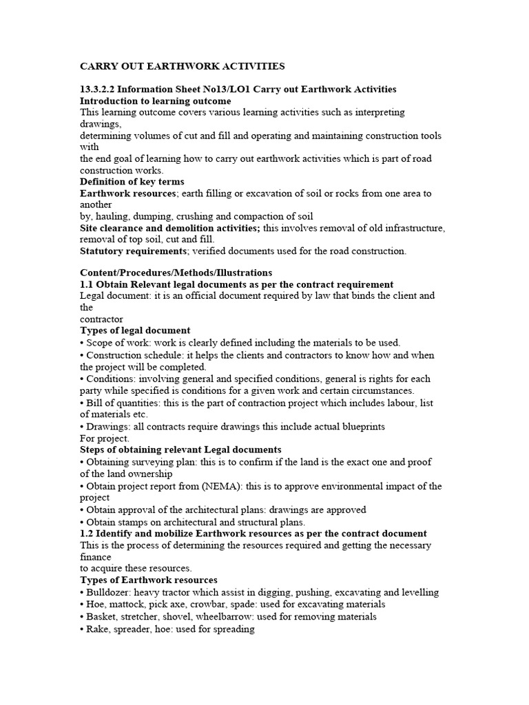 Road Construction Notes | PDF | Road | Road Surface