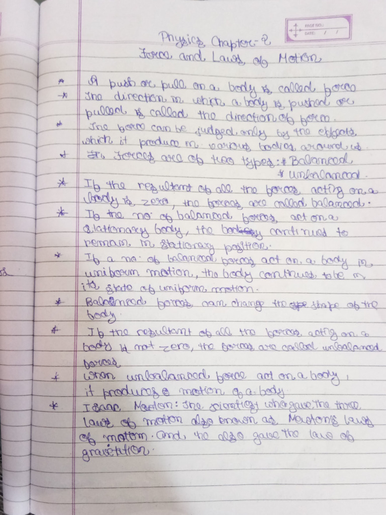 Physics ch 2 notes | PDF