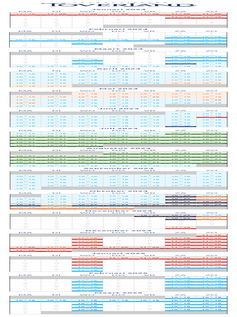 Jaarkalender_2024___2025 | PDF