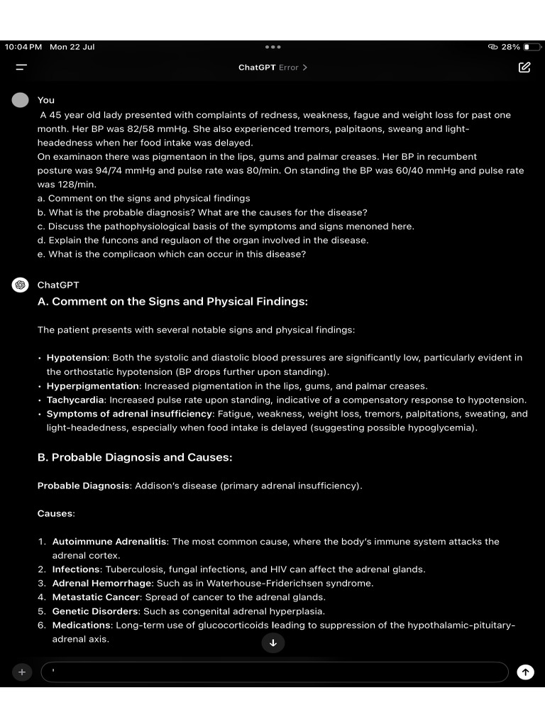 Addisons Disease | PDF