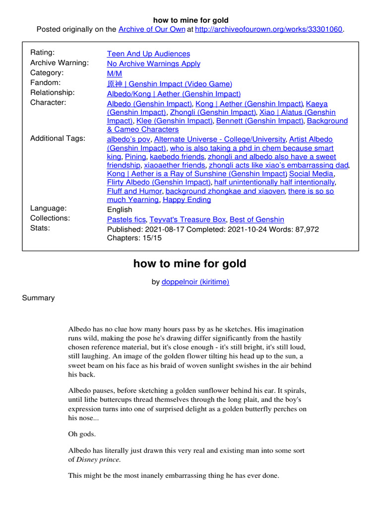 How To Mine For Gold | PDF