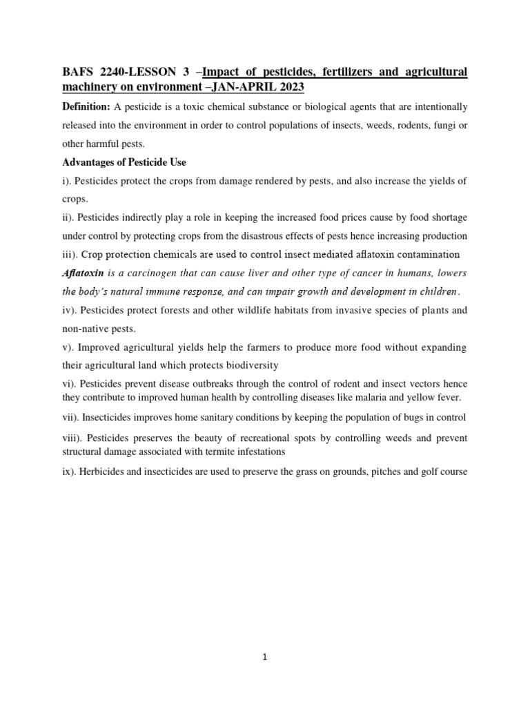 Agric. Food Security & Envi | PDF | Fertilizer | Soil