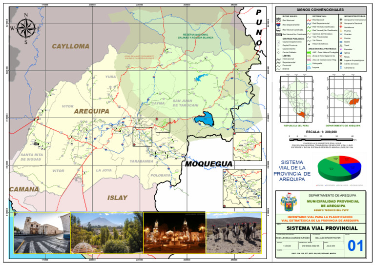 Mapa Vial de Arequipa: Planificación Estratégica | PDF | Transporte