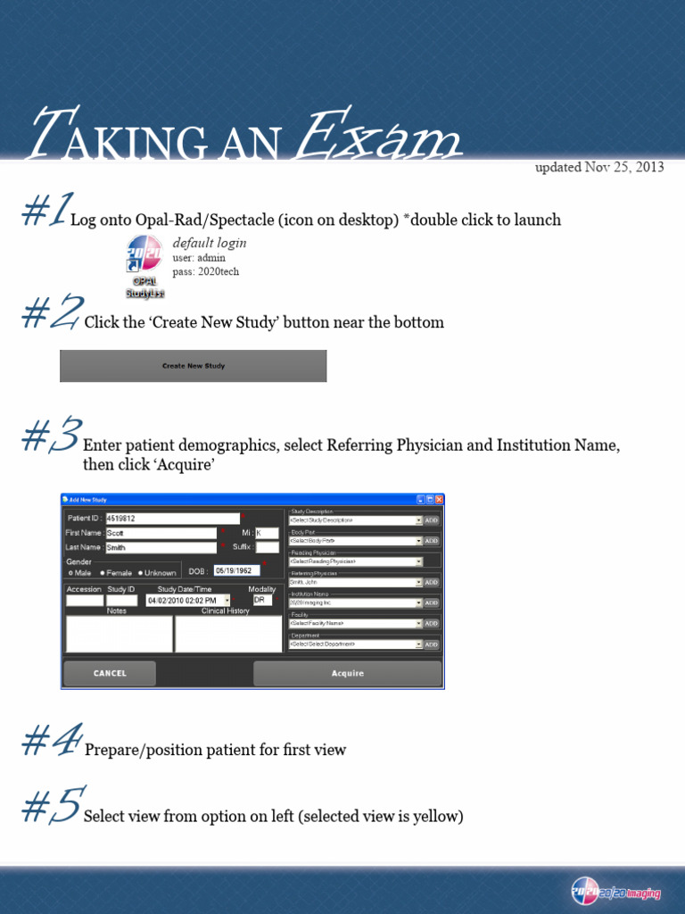 PDR - Quickguide - Taking An Exposure | PDF | Computers