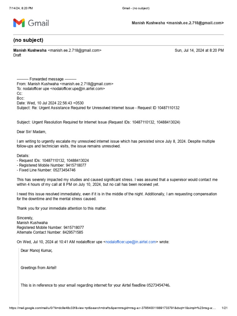 Gmail - (No Subject) | PDF | Gmail | Mail