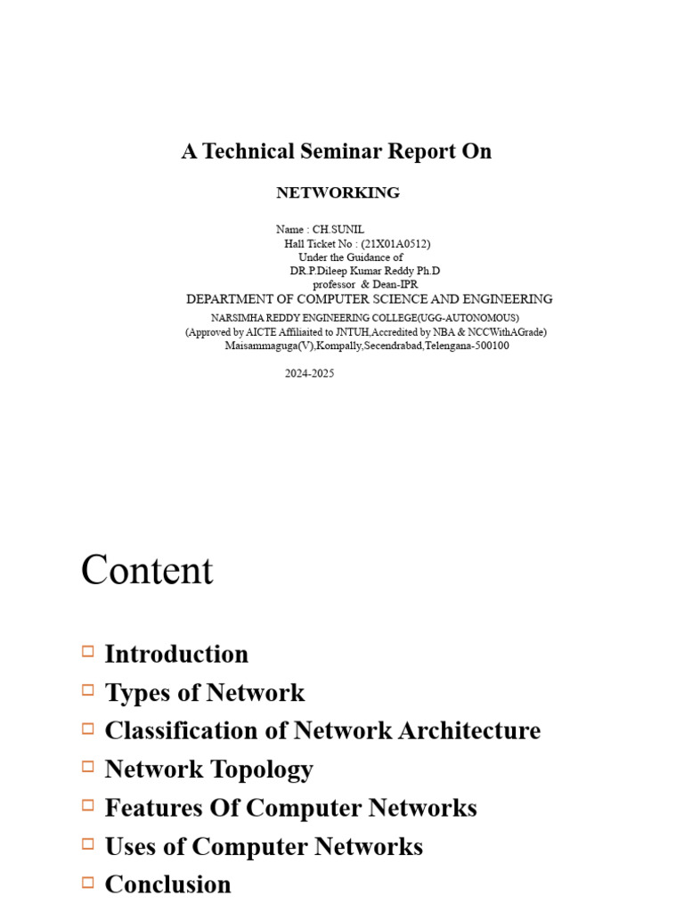 Sunil | PDF | Computer Network | Network Topology