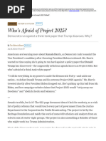 Project 2025 - V2 | PDF | Donald Trump | American Government