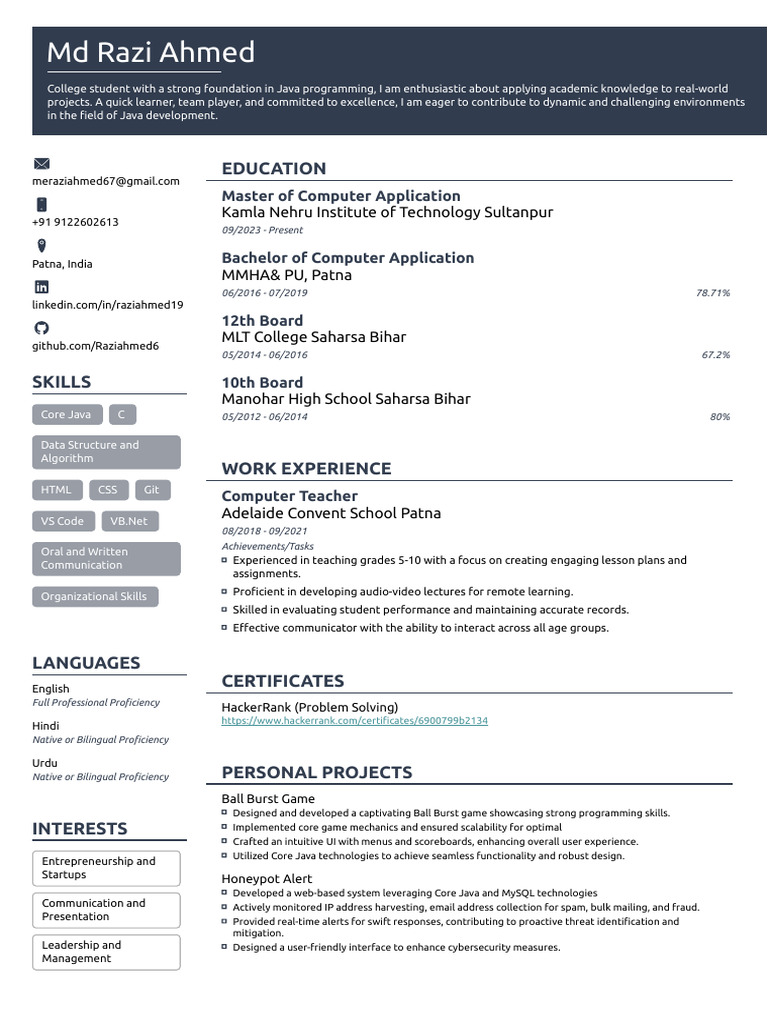 1713204398-Mds-Resume-final_pdf-260 | PDF | User Interface | Computer Programming