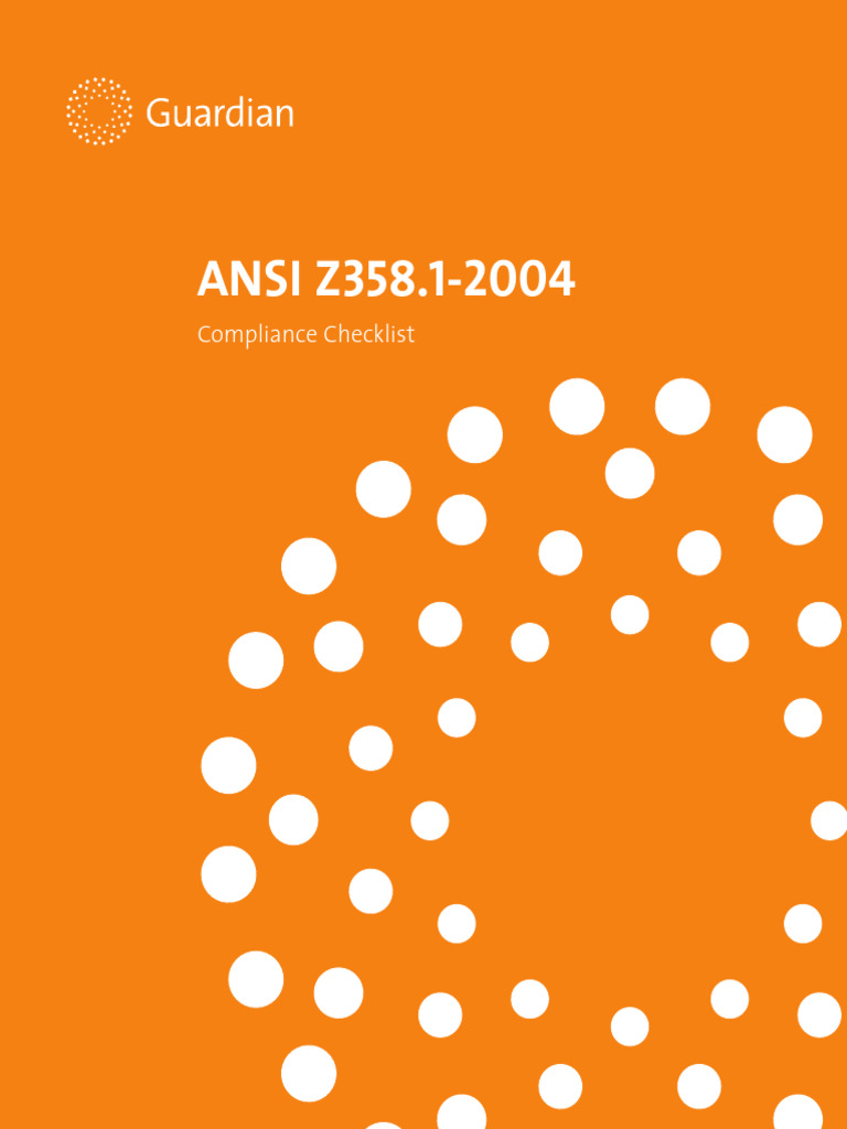 ANSI Z358.1 Compliance Guide | PDF | Occupational Safety And Health ...