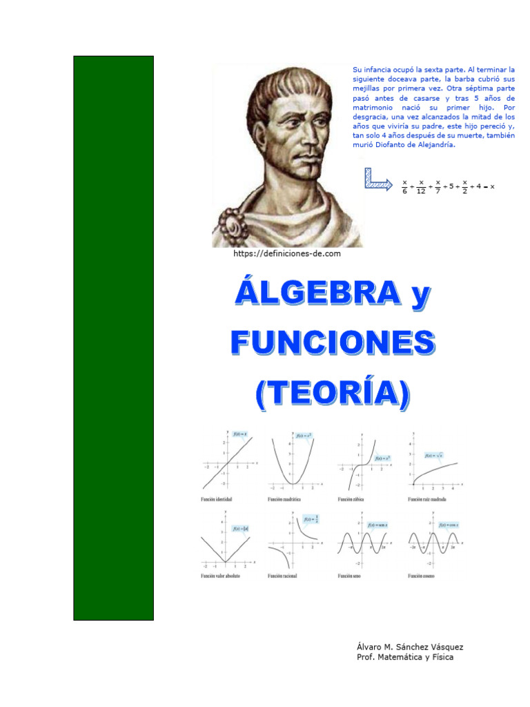 Teoria Eje Algebra y Funciones 2023 (m1+m2) | PDF | Ecuaciones | Factorización