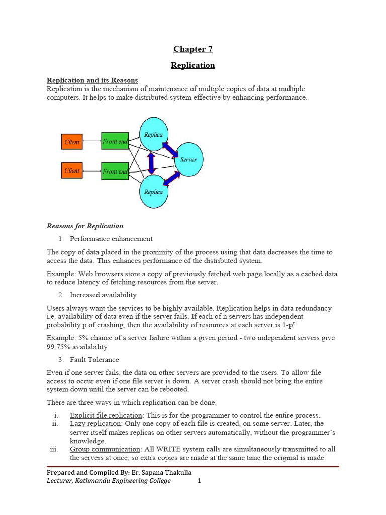 Chapter 7kec | PDF | Replication (Computing) | Concurrent Computing