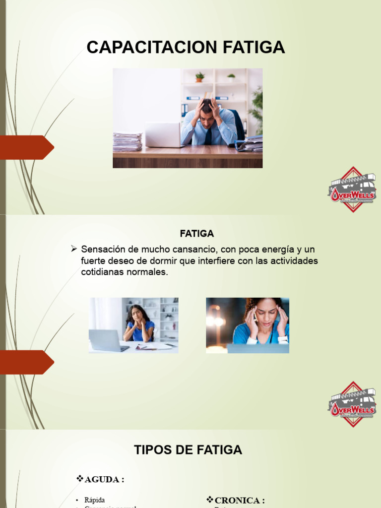 Presentacion - Fatiga | PDF | Síndrome de fatiga crónica | Drogas