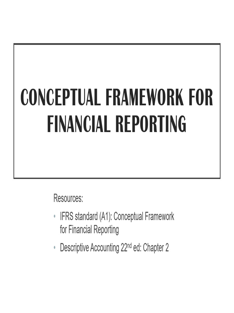 Conceptual Framework for Financial Reporting | PDF | Historical Cost ...