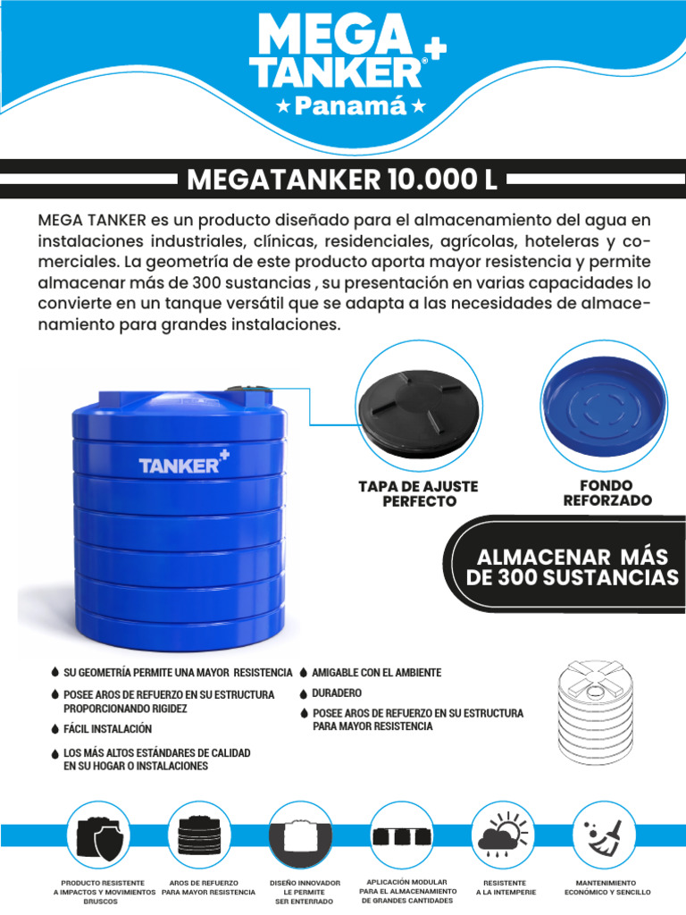 Ficha Tecnica Mega Tanker 10.L | PDF | Tanques | Agua