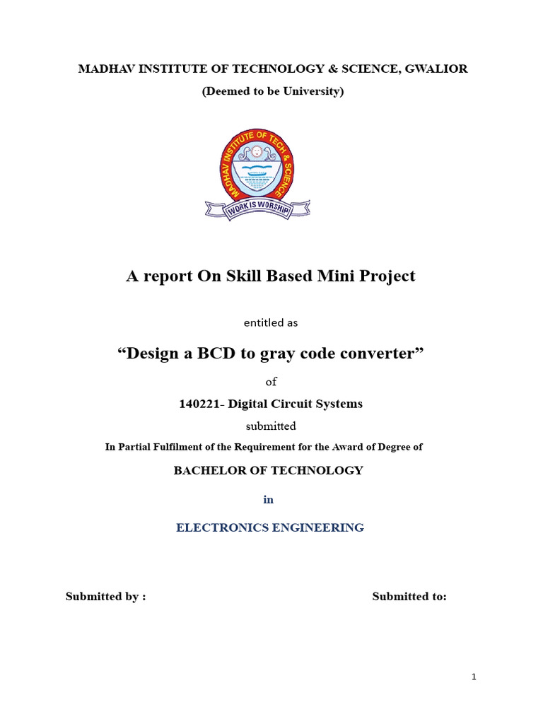 Dcs Report 2nd Sem | PDF | Binary Coded Decimal | Electronic Circuits