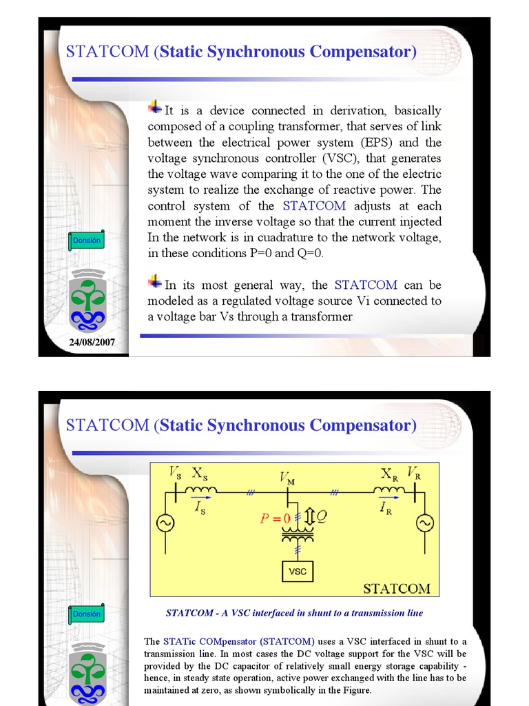 Stat Com | PDF | Electric Power System | Transformer