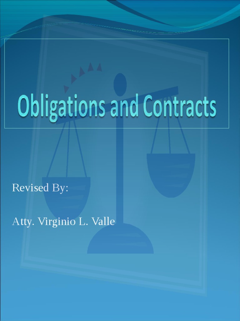 Law On Obligations and Contracts | PDF | Sources Of Law | Negligence