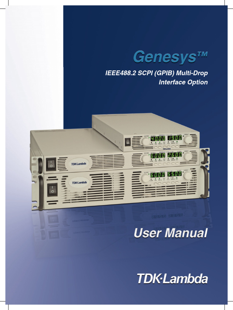 TDK LAMBDA GEN50-30 - Programming Manual | PDF | Power Supply | Computing