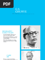 G. S. Ghurye | PDF | Sociology | Ethnography