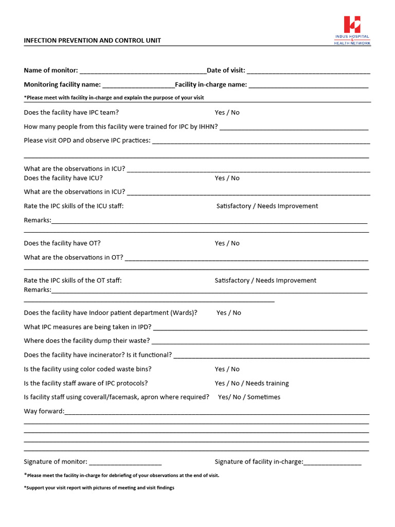 Monitoring checklist-HCF | PDF | Intensive Care Unit | Medicine