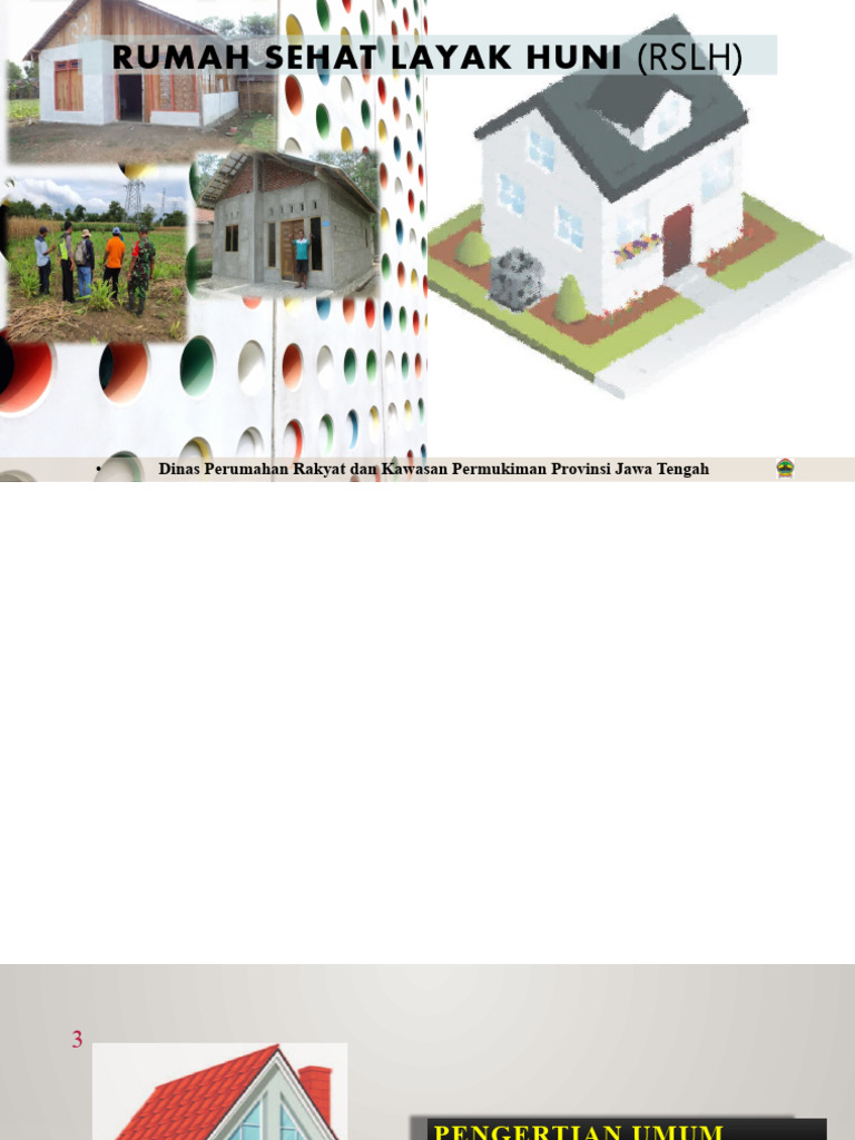 Rumah Sehat Layak Huni | PDF