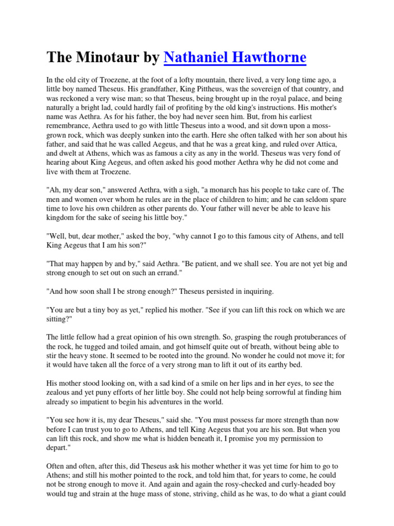 Theseus: The Hero's Journey Begins | PDF | Theseus | Minotaur