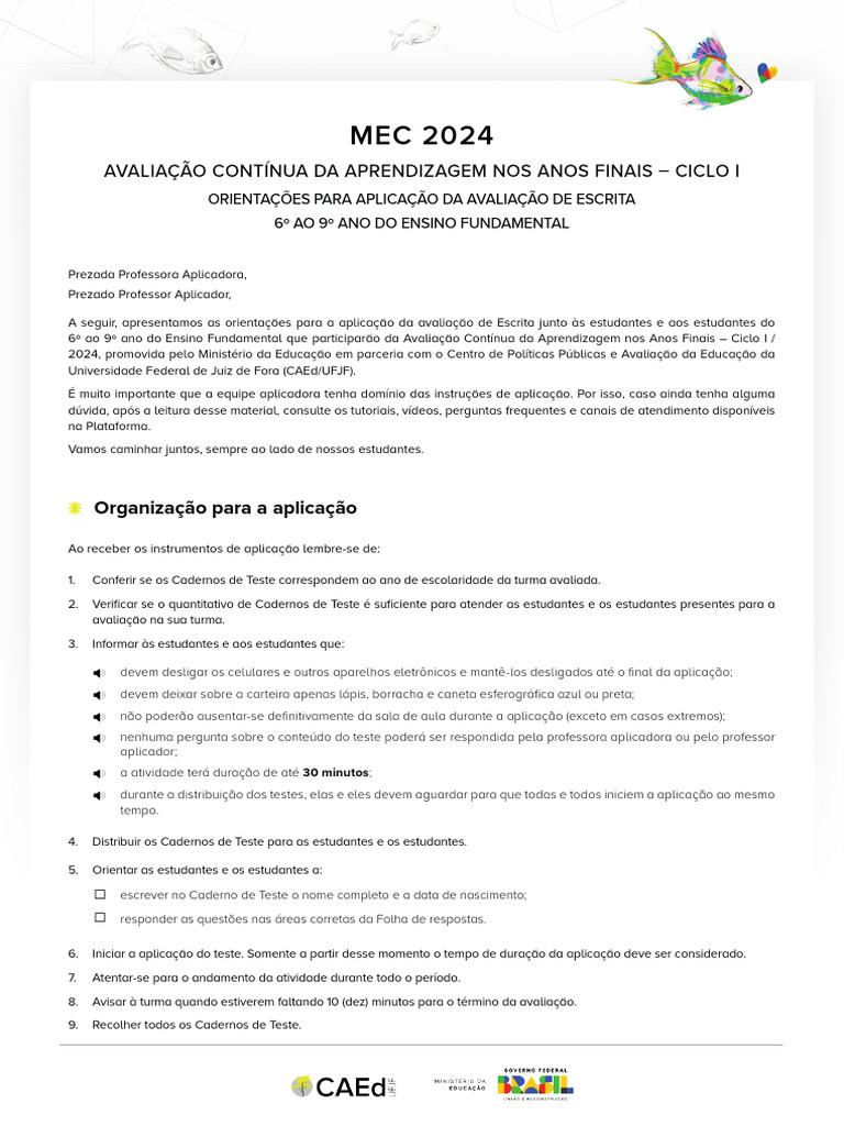 Orientacao Escrita 6ef 9ef | PDF