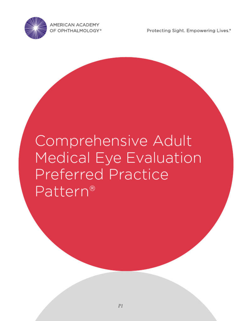 Comprehensive Adult Medical Eye Evaluation PPP | PDF | Visual ...