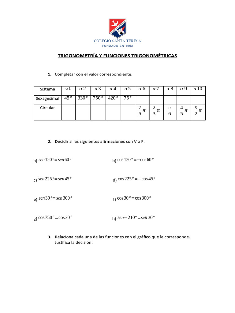 TP func trigon | PDF